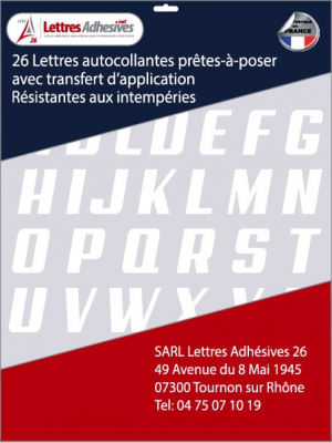 Lettres Adhésives 26 ® | Stickers & lettrage publicitaire