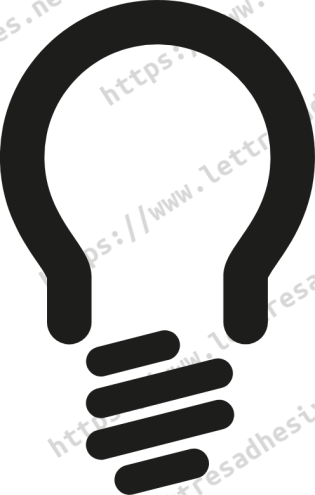 Sticker ampoule - Modèle flocage enseigne - LettresAdhesives.net