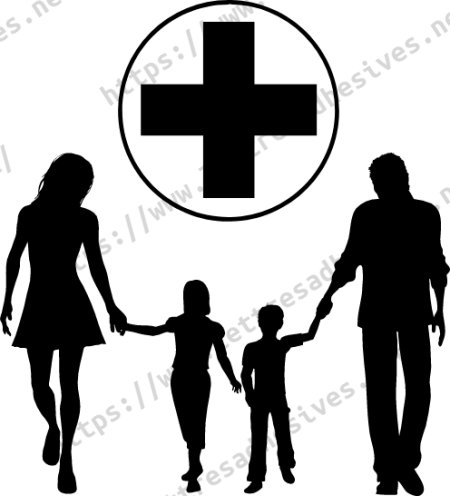 Autocollant santé famille à personnaliser - Sur mesure en ligne