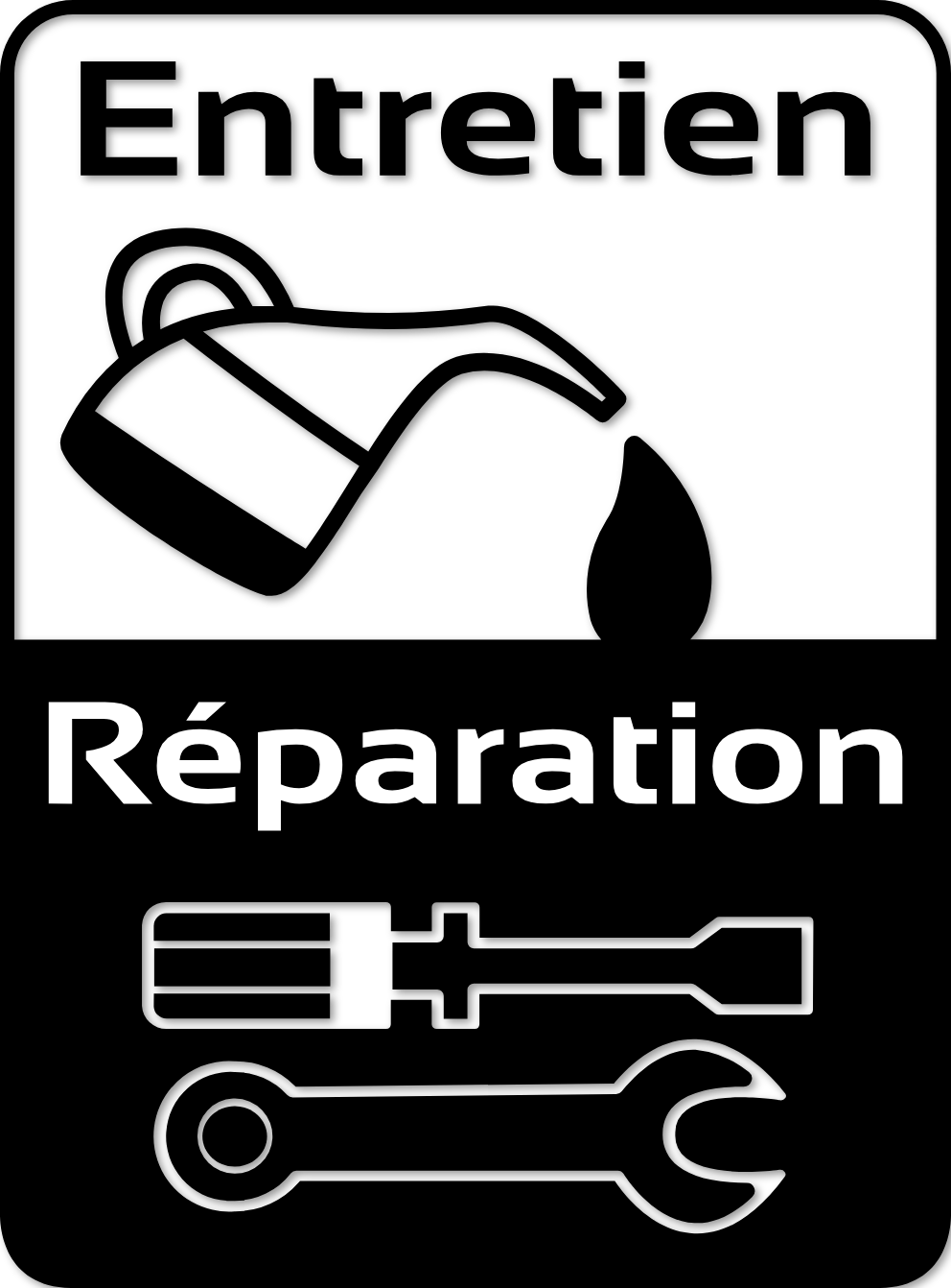 Sticker Entretien & Réparation - Signalétique Garage Auto