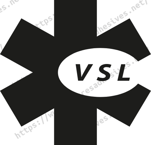 Signalétique ambulance - Modèle VSL - LettresAdhesives.net