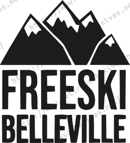 logo Freeski Belleville - autocollant sur mesure