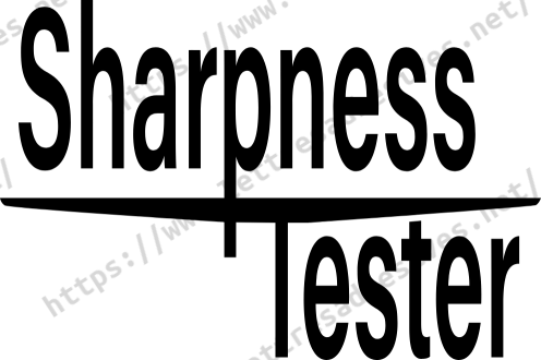 Logo personnalisé Sharpness Tester - Fabrication Française