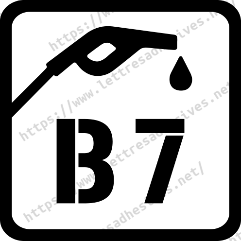Pour éviter de vous tromper à la pompe, utilisez le sticker B7