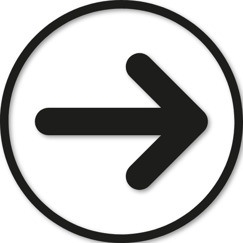 Flèches autocollantes personnalisées pour signalétique