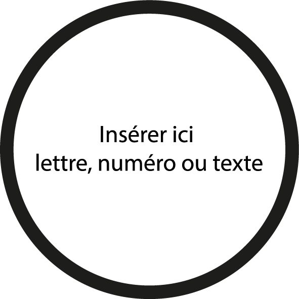 Rond autocollant avec numéro pour plaque moto cross